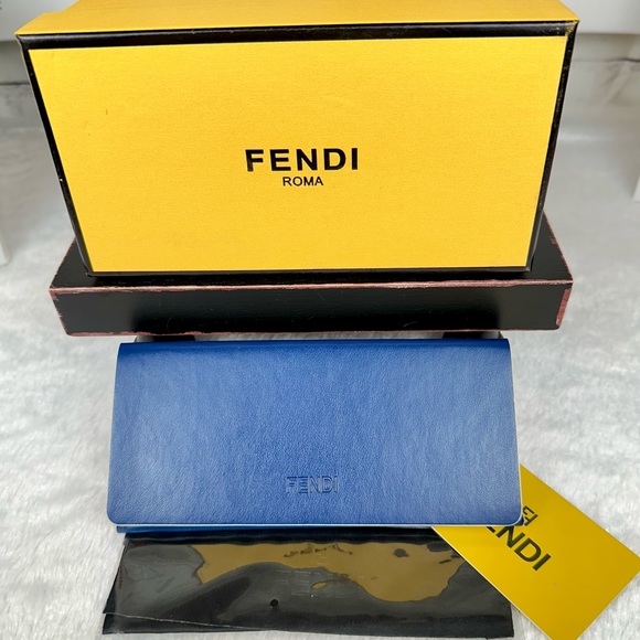 Fendi | Accessories | Fendi Blue Sunglasses Or Eyeglasses Case With ...